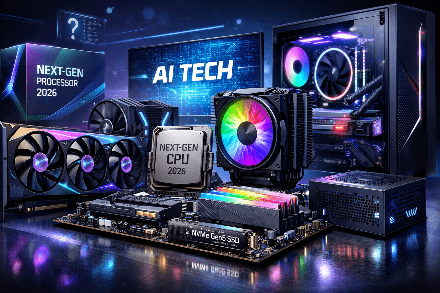 Hardware PC Gaming 2026: rumores y anuncios (CES), GPUs, CPUs, RAM y SSD